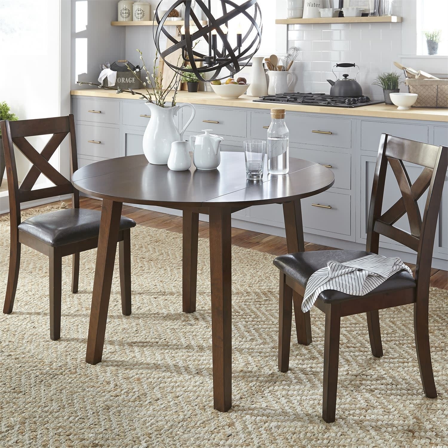 Thornton 3 Piece Drop Leaf Table Set – Sigman-Mills Furniture