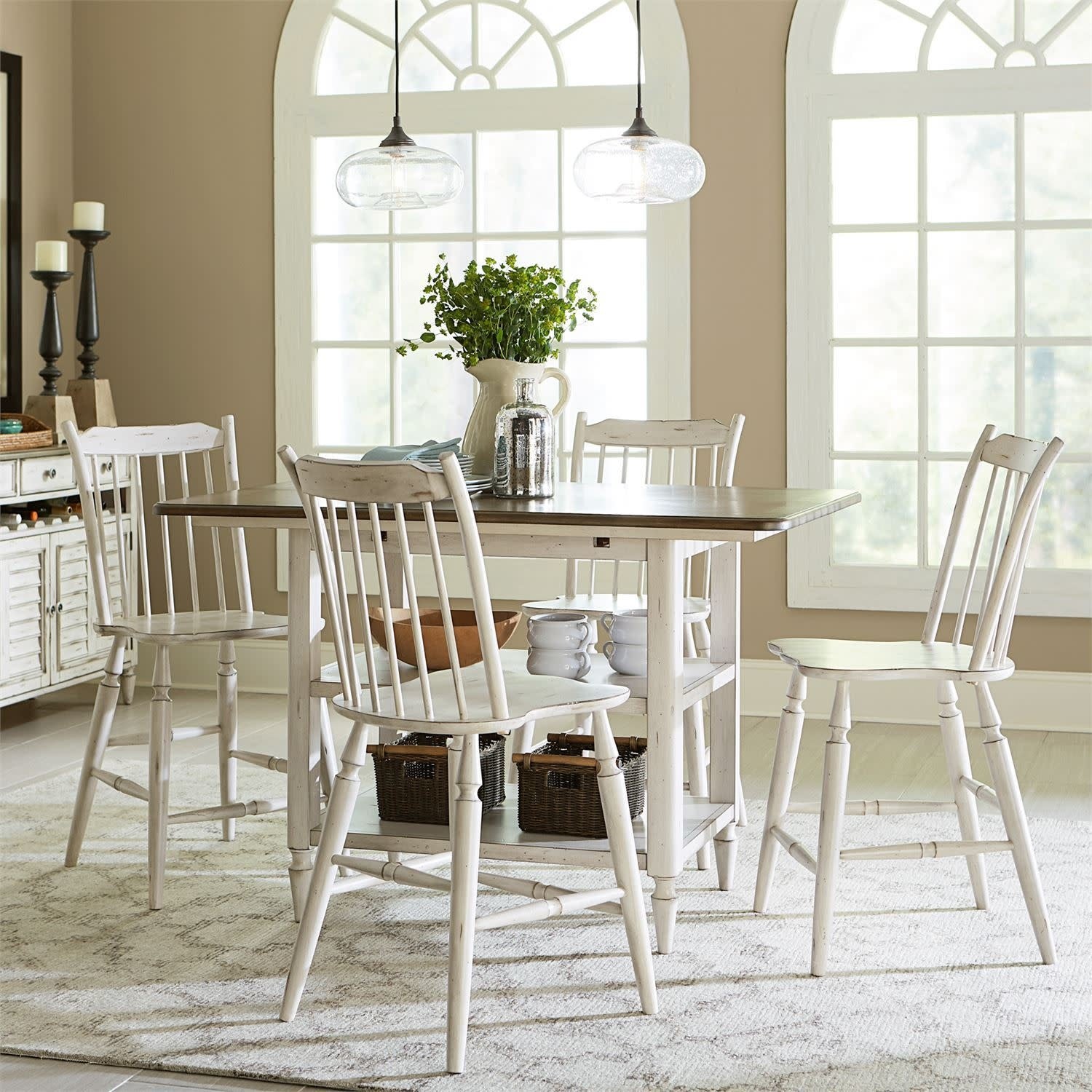 Oak Hill 5 Piece Gathering Table Set – Sigman-Mills Furniture