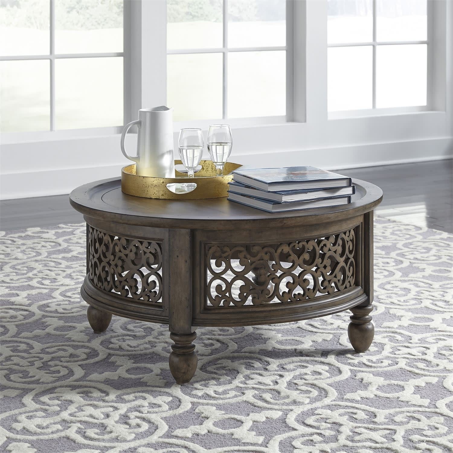 Parisian Marketplace Round Cocktail Table – Sigman-Mills Furniture